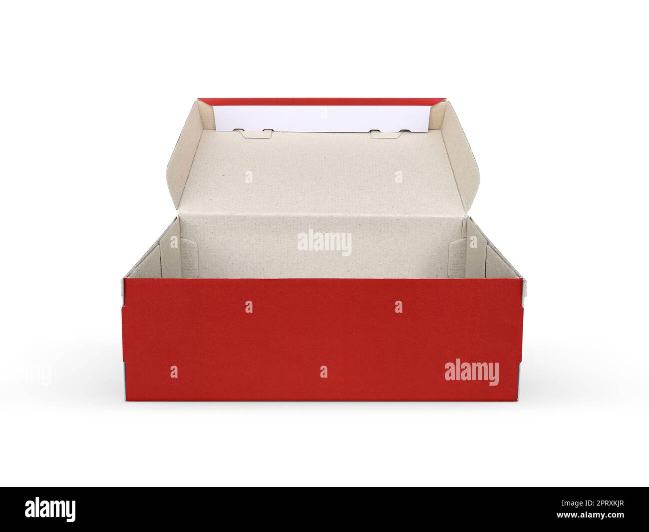 blank packaging boxes - open mockup, isolated on white background Stock ...