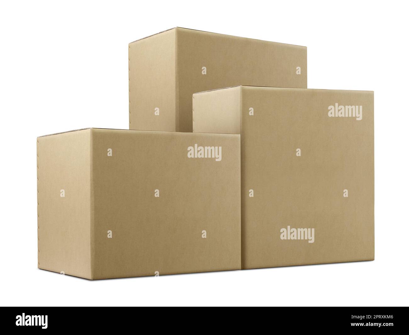 carton box isolated on white background Stock Photo - Alamy