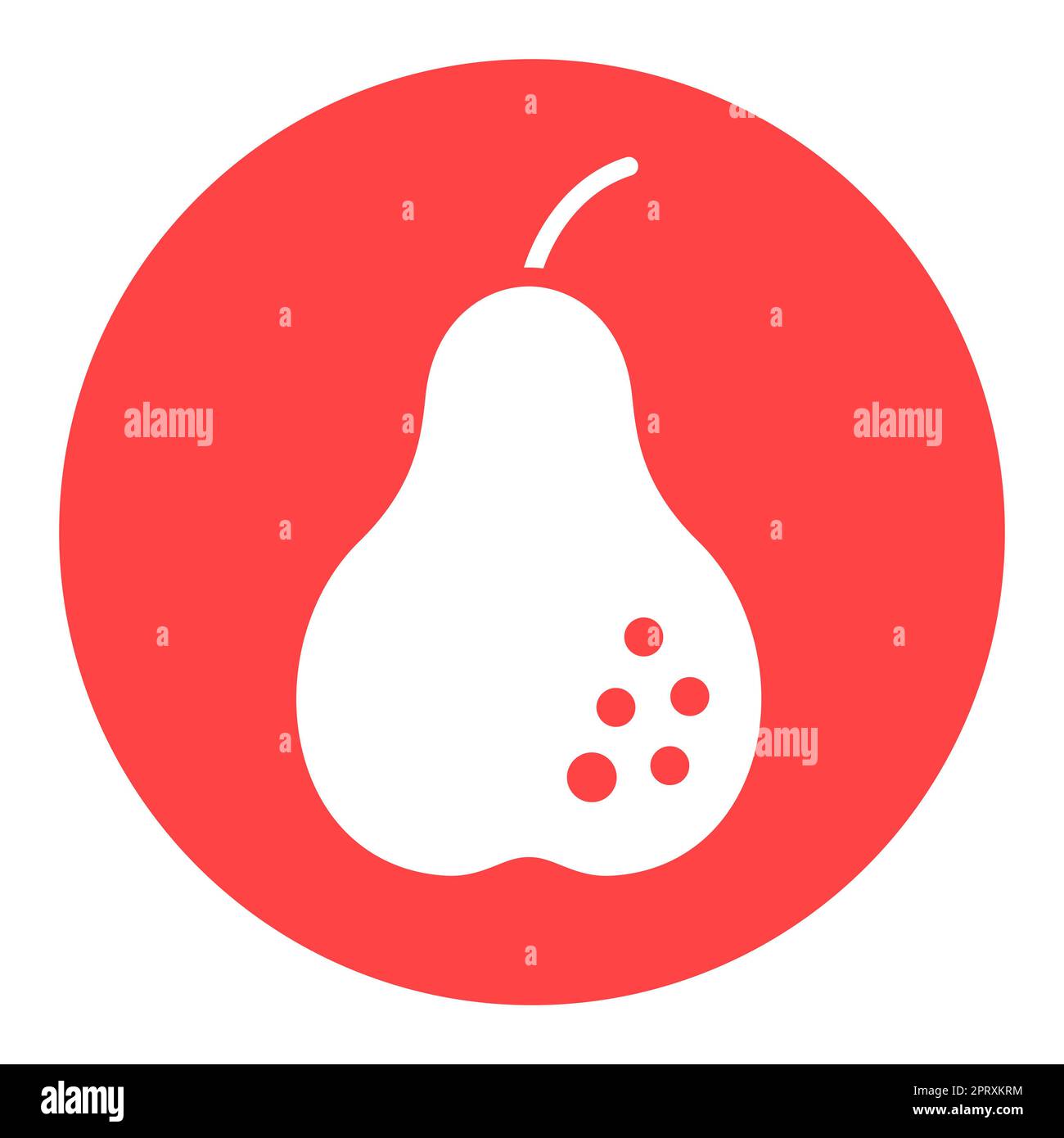 Pear vector glyph icon. Graph symbol for food and drinks web site, apps ...