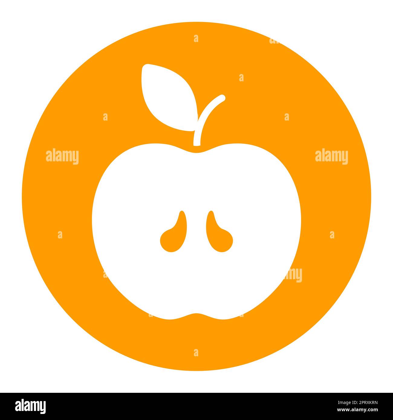 Apple vector glyph icon. Graph symbol for food and drinks web site ...