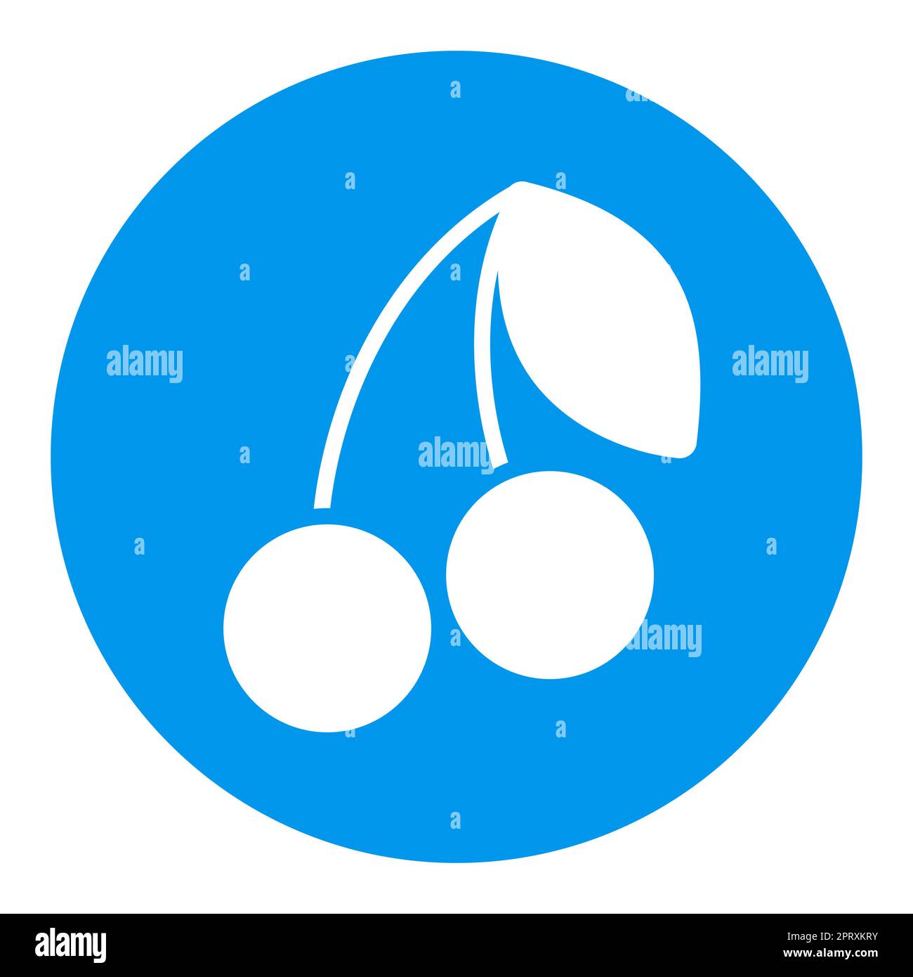 Cherry vector glyph icon. Graph symbol for food and drinks web site ...