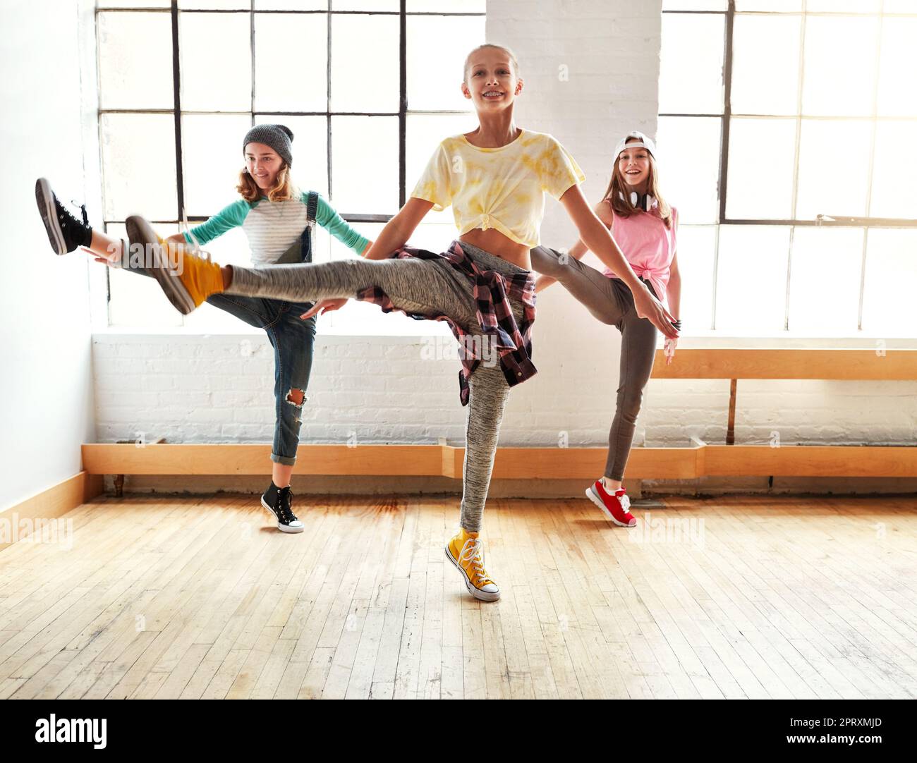 We dance because its what we love to do. young girls dancing in a dance ...