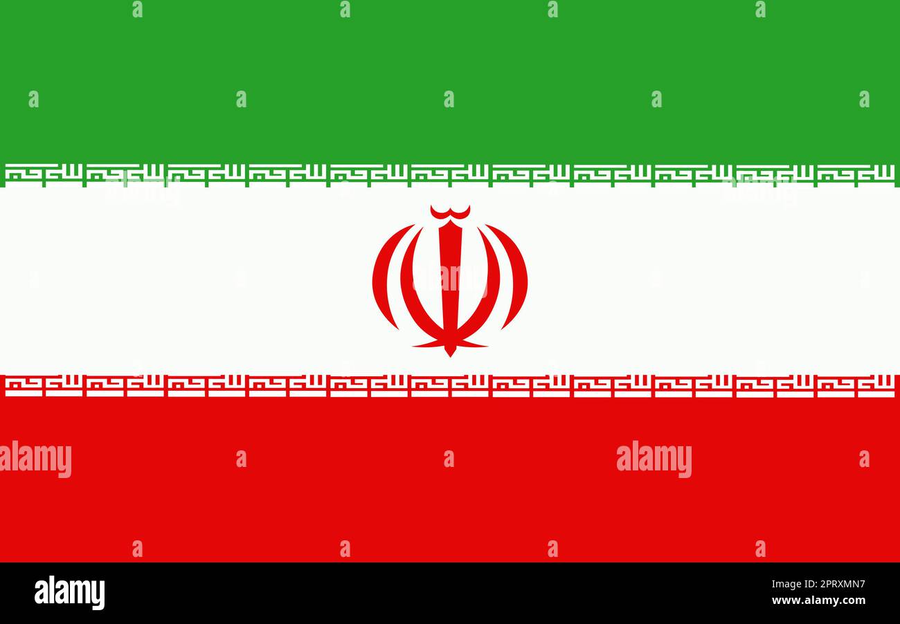 State flag of the Islamic Republic of Iran. The state symbol of the ...