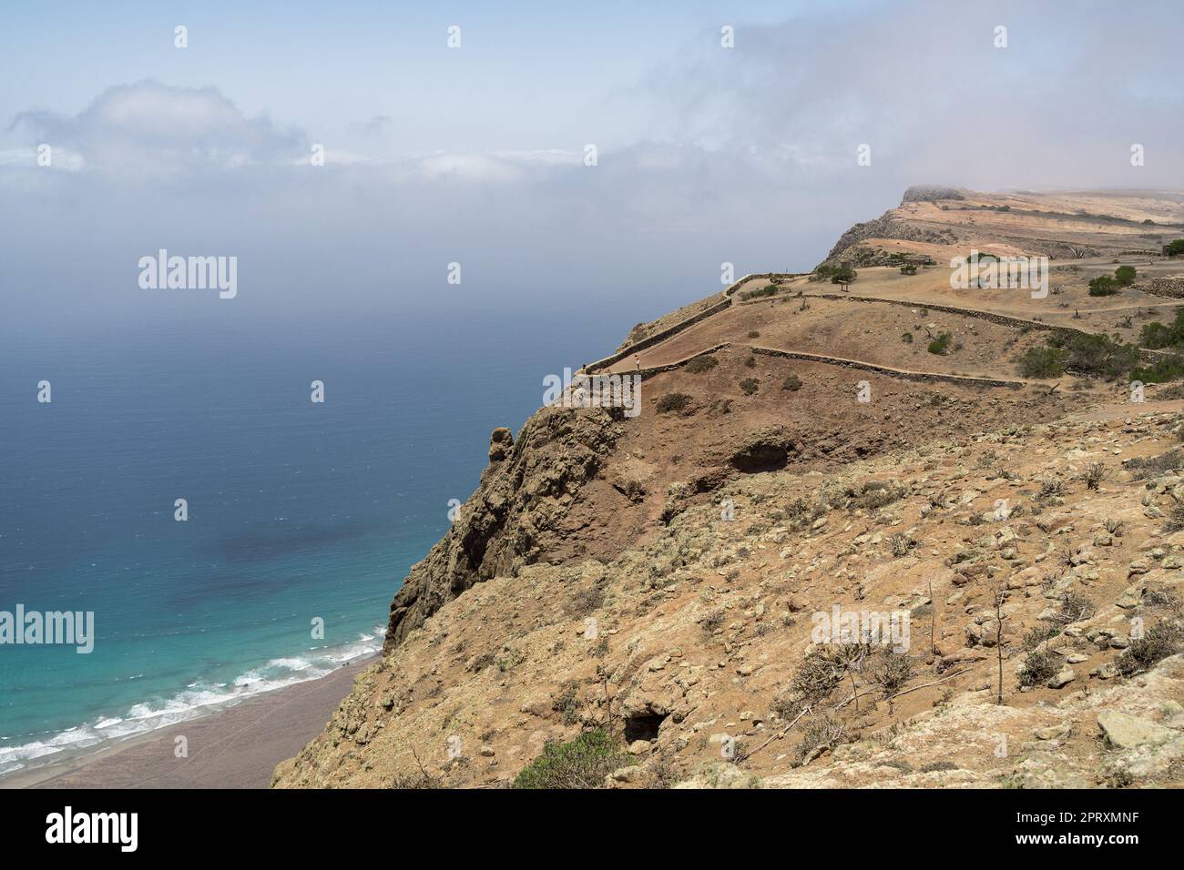 Natural landscape of Lanzarote. View from the observation deck ...