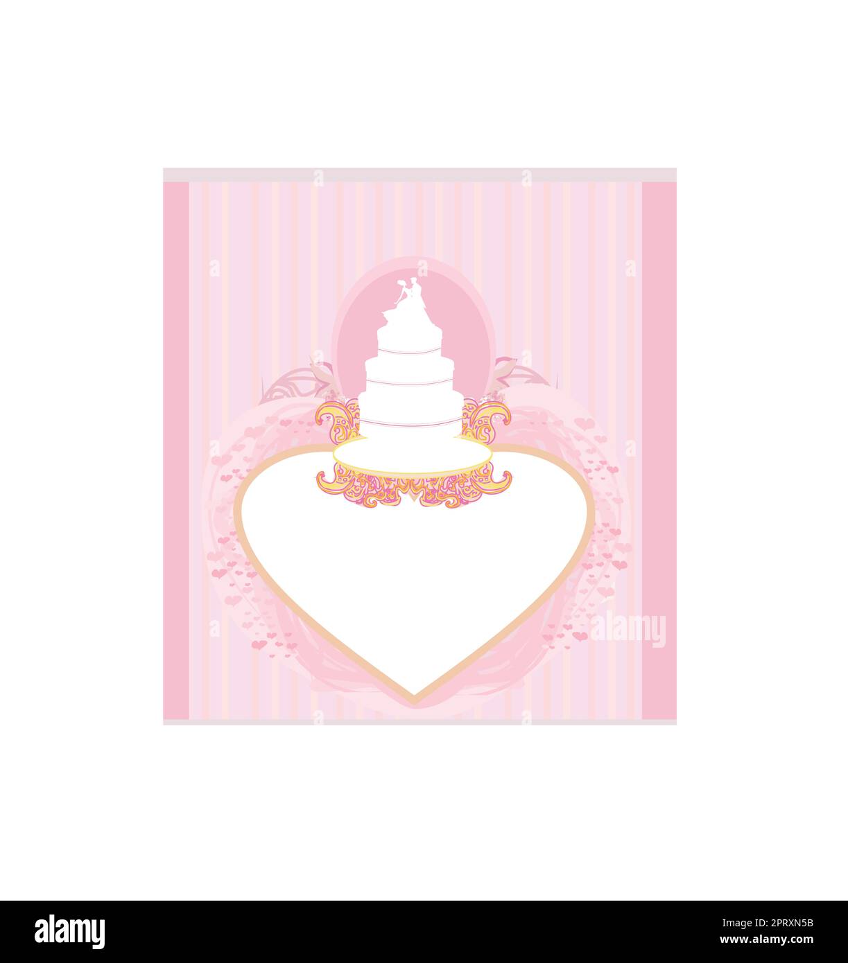 wedding cake card design Stock Vector Image & Art - Alamy