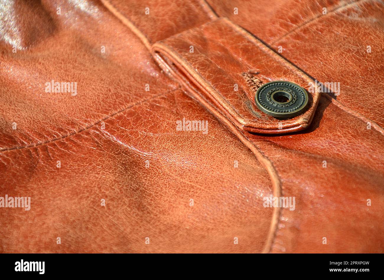 Brown leather texture. Useful as background for any design work. Macro ...