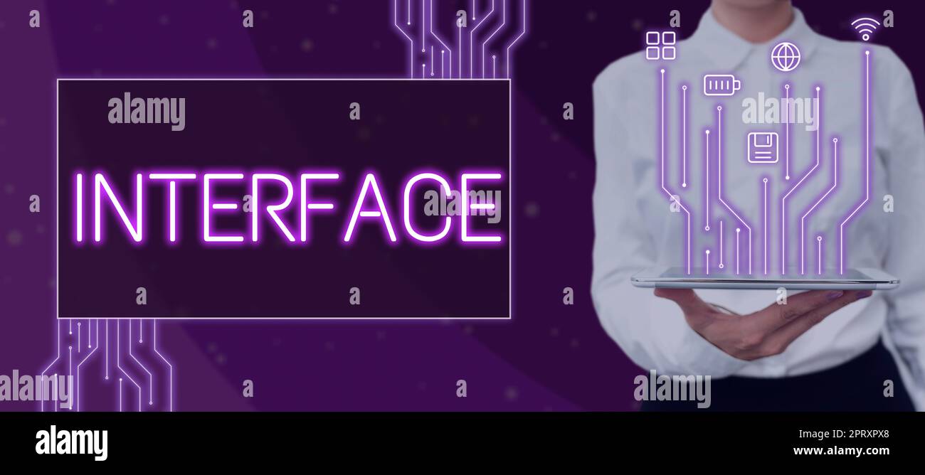 Conceptual caption Interface, Business overview point of meeting and ...