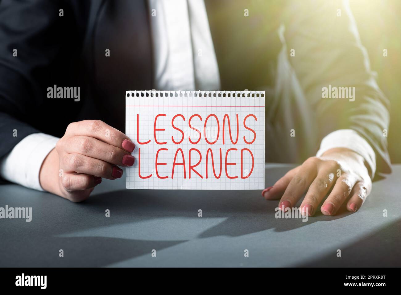 Conceptual display Lessons Learned, Word for experiences garnered from understanding the ...