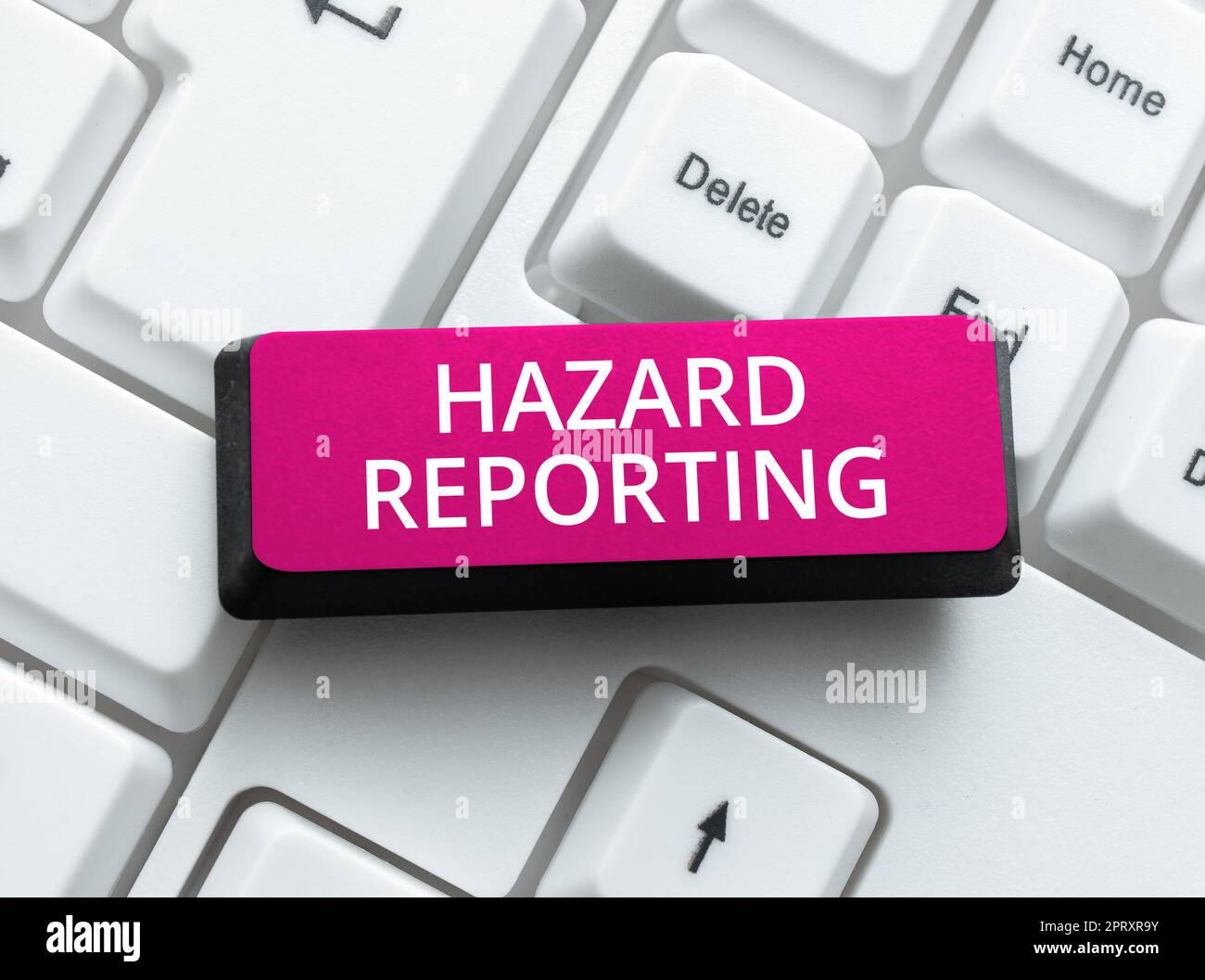 Conceptual display Hazard Reporting, Business overview account or ...