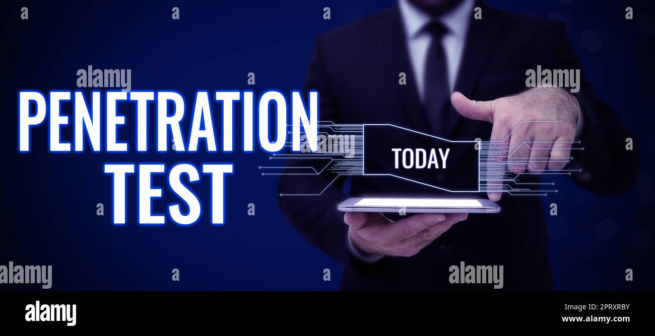 Conceptual display Penetration Test, Concept meaning authorized ...