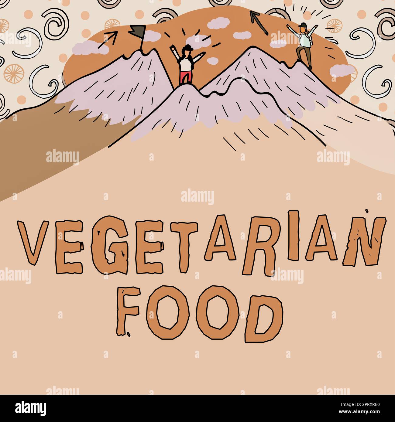 Text sign showing Vegetarian Food, Concept meaning refers to the ...