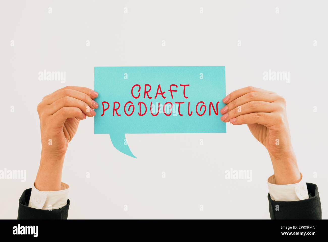 Writing displaying text Craft Production, Internet Concept process of ...