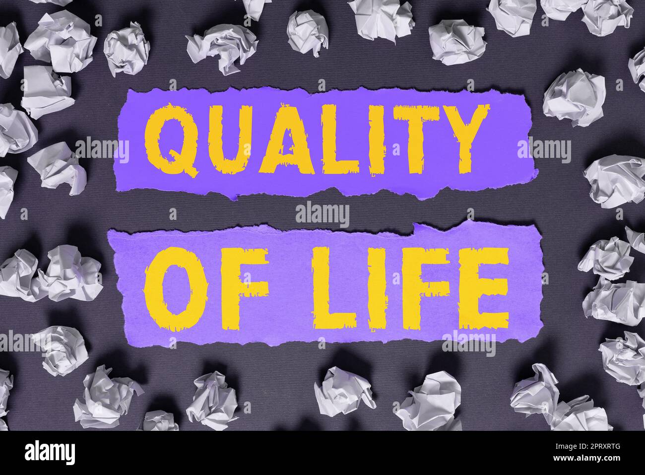 Text sign showing Quality Of Life, Business approach Family People ...