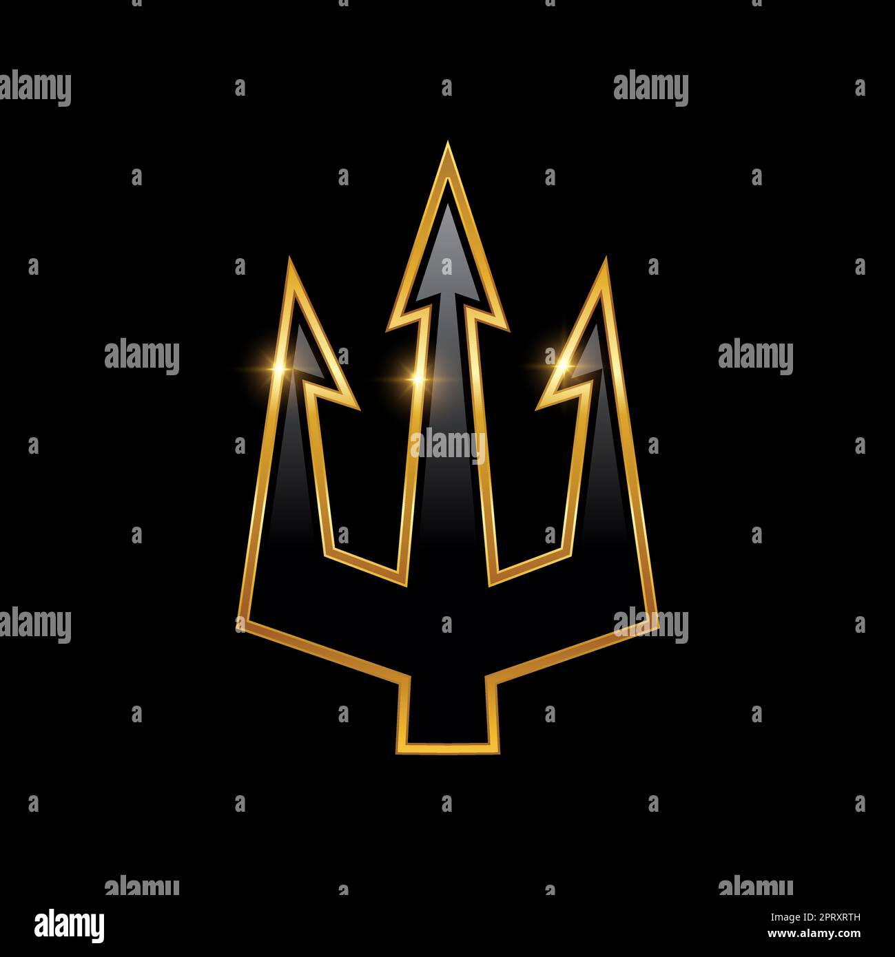 Golden neptune Stock Vector Images - Alamy