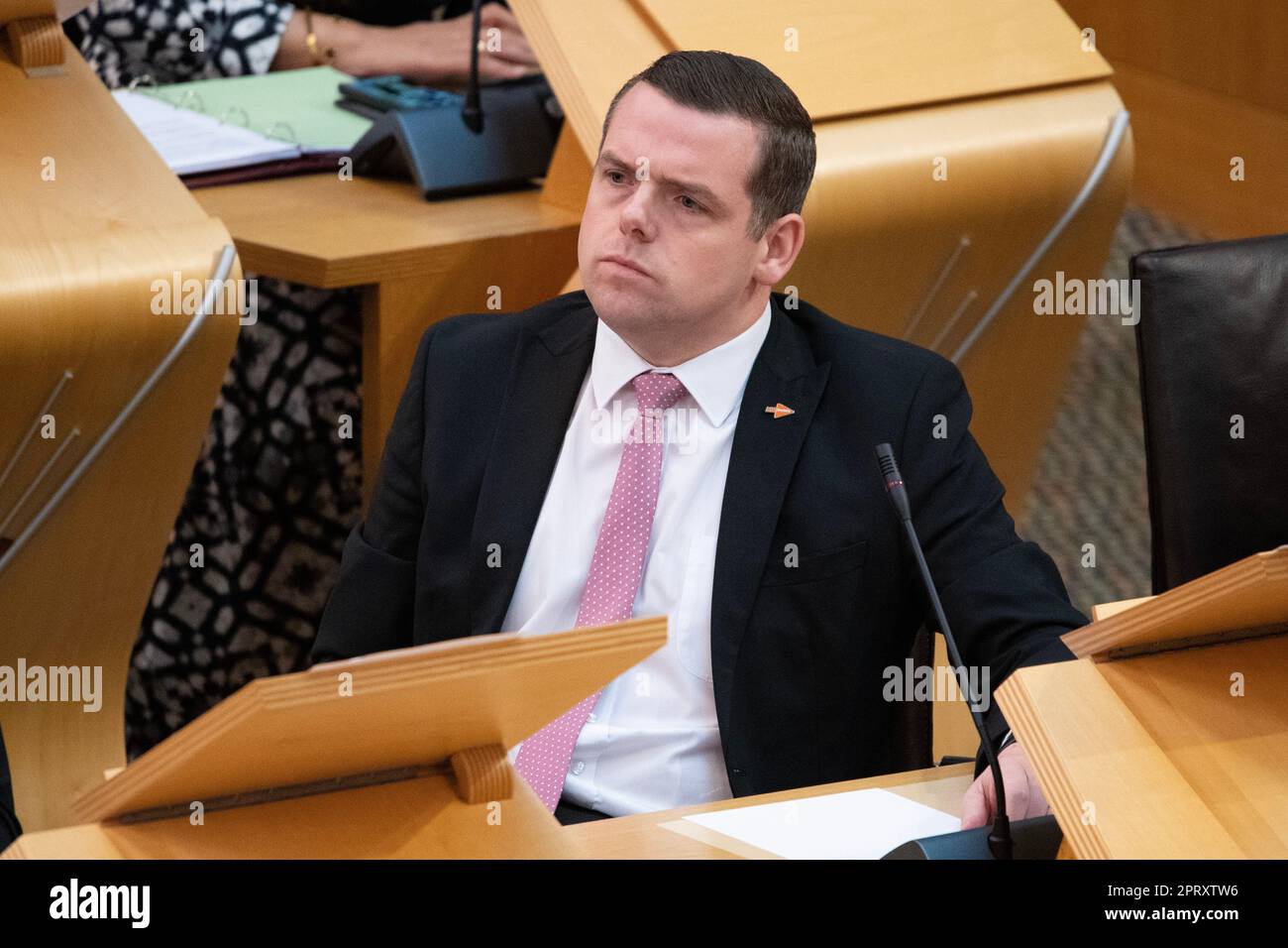 Edinburgh, Scotland, UK. 27th Apr, 2023. PICTURED: Douglas Ross MSP ...