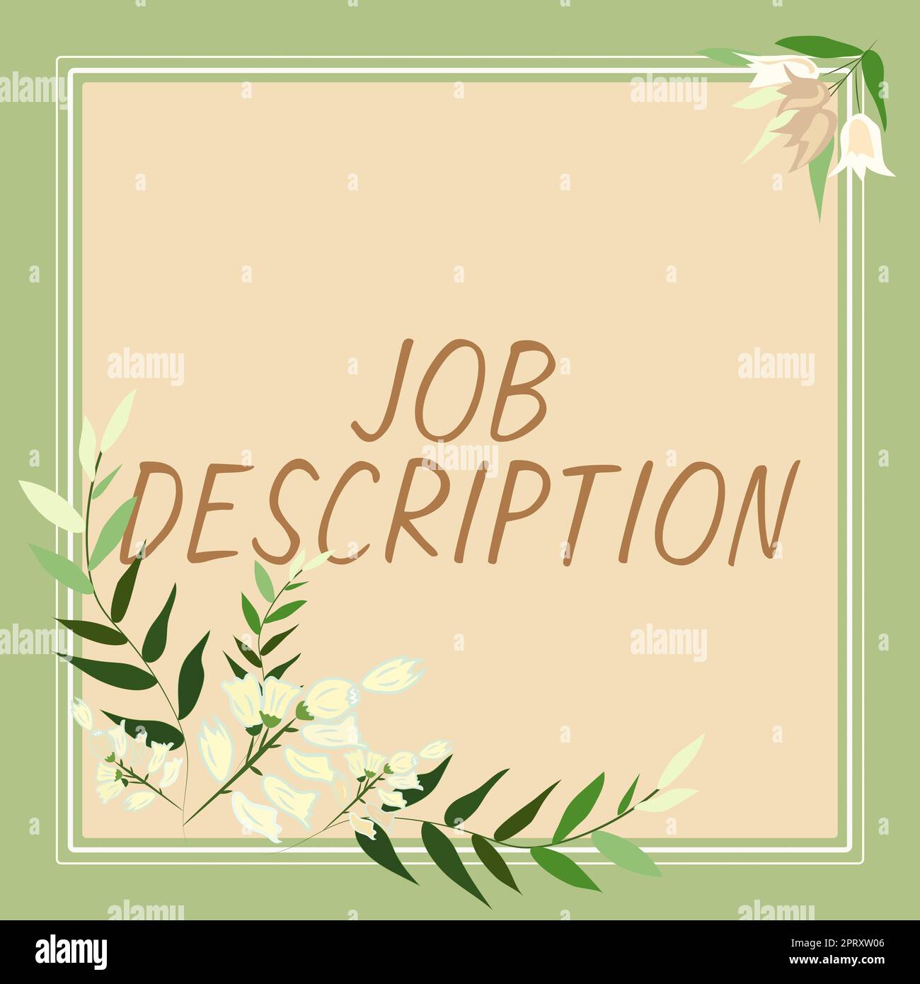 Hand writing sign Job Description, Concept meaning written narrative ...