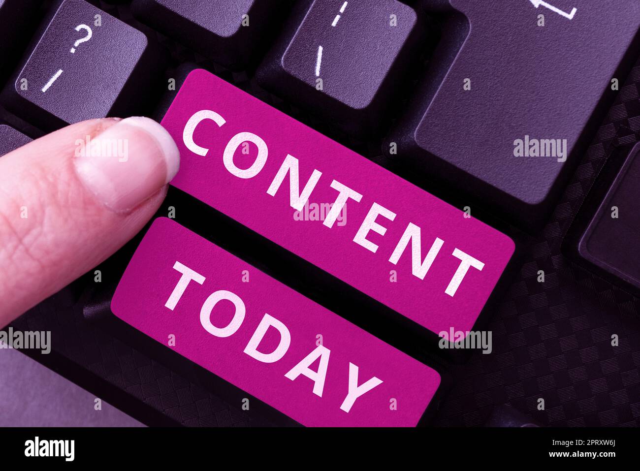 Hand writing sign Content, Internet Concept making someone else feel ...