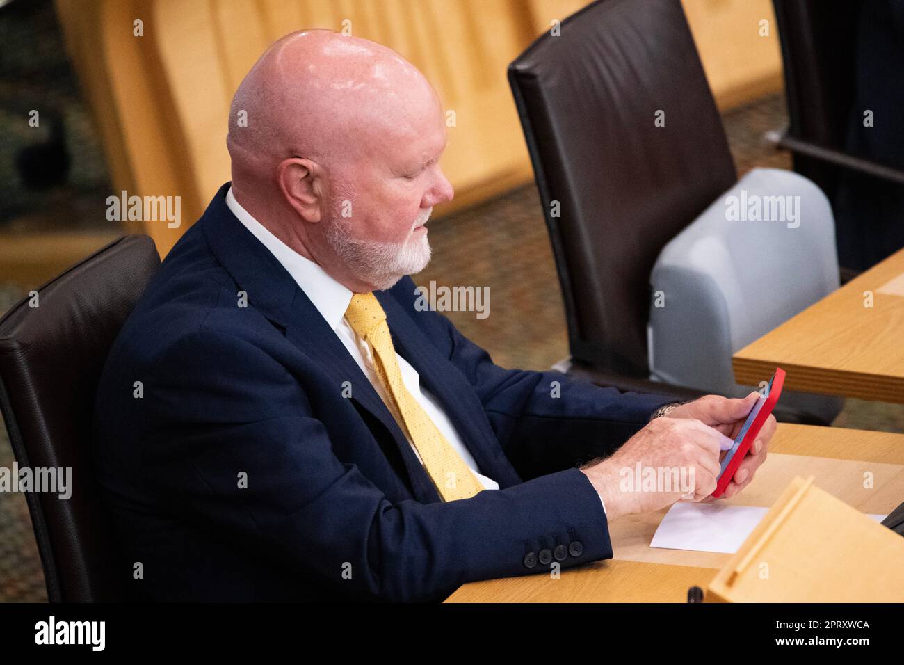 Edinburgh, Scotland, UK. 27th Apr, 2023. PICTURED: Colin Beattie MSP ...