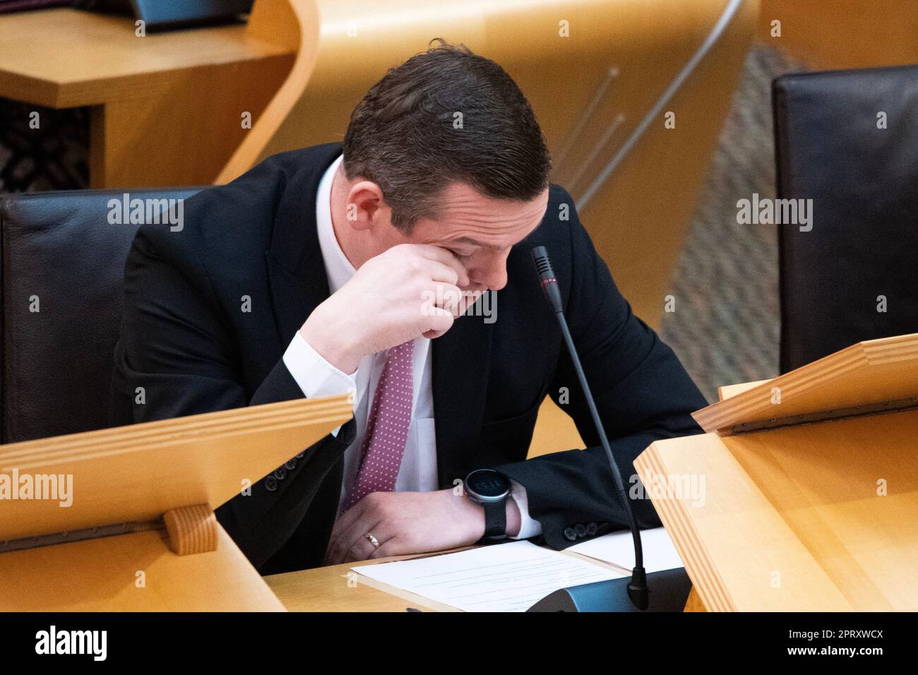 Edinburgh, Scotland, UK. 27th Apr, 2023. PICTURED: Douglas Ross MSP ...