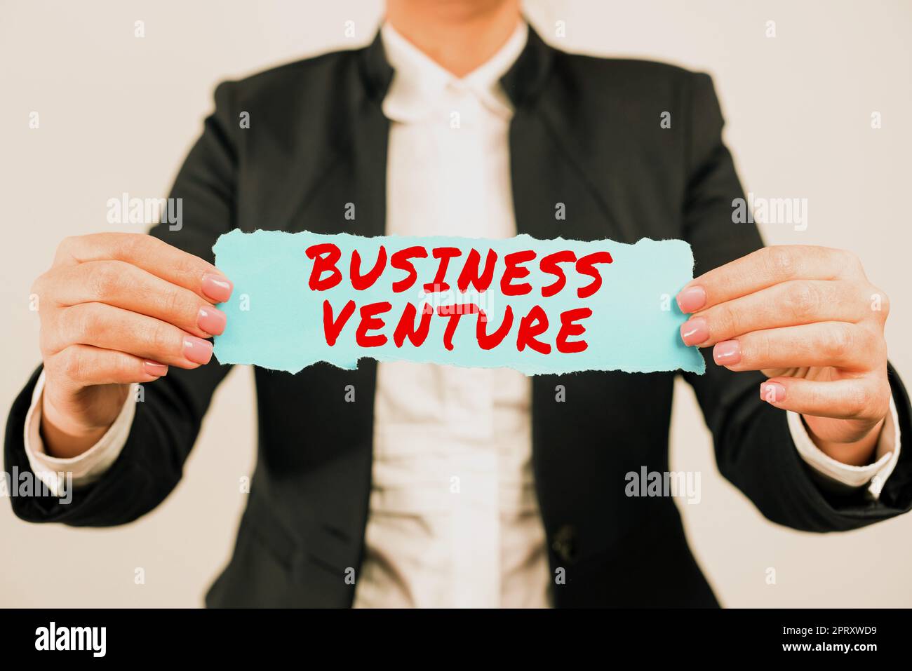 Hand writing sign Business Venture, Business concept new business that ...