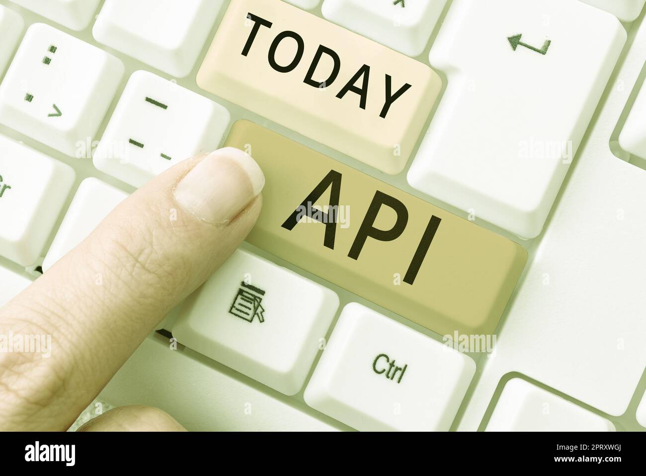 Hand writing sign Api, Word Written on set of routines, protocols, and tools for building ...