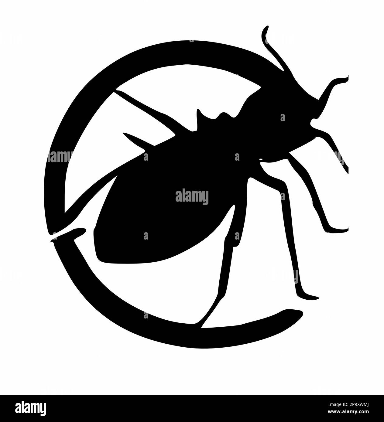 Pest control company logo, pest a the control Stock Photo - Alamy