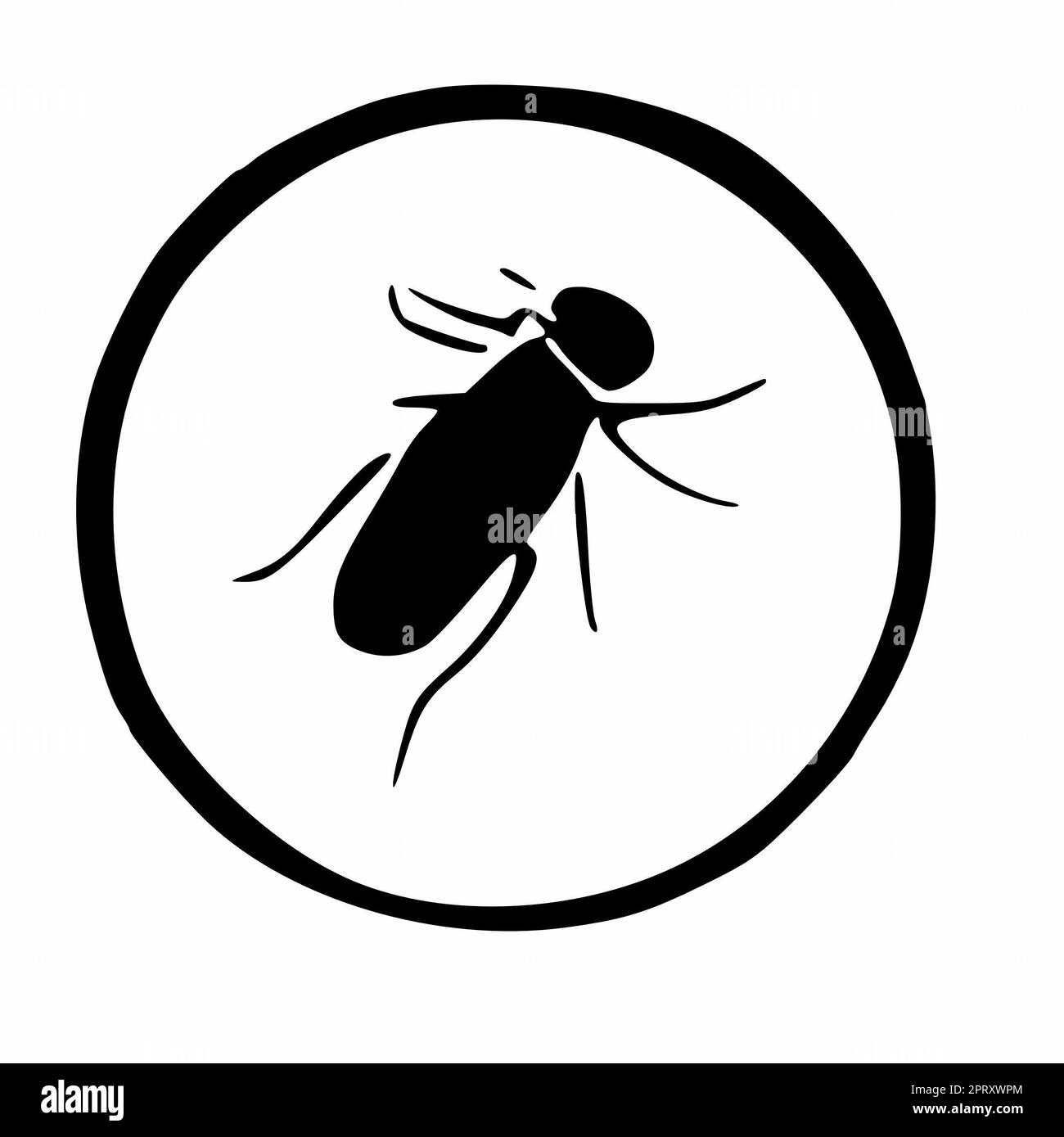 Pest control company logo, pest a the control Stock Photo - Alamy
