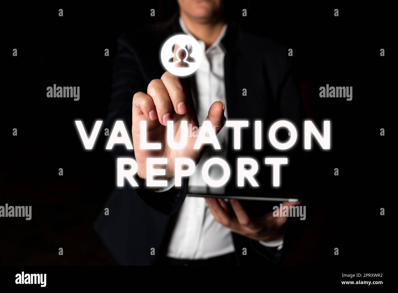 Inspiration showing sign Valuation Report, Word for process of ...