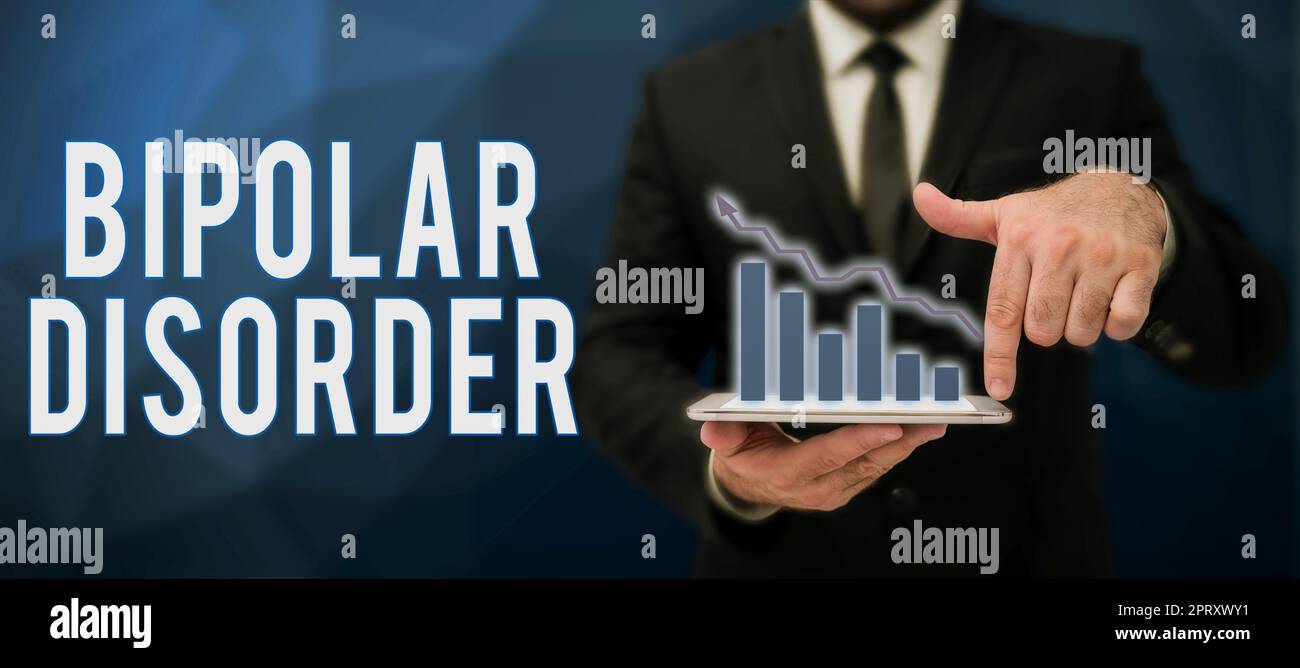 Inspiration showing sign Bipolar Disorder, Word Written on mental ...