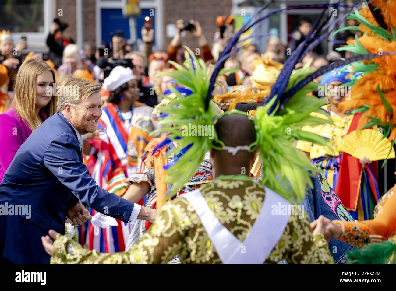 ROTTERDAM - King Willem-Alexander during the celebration of King's Day ...