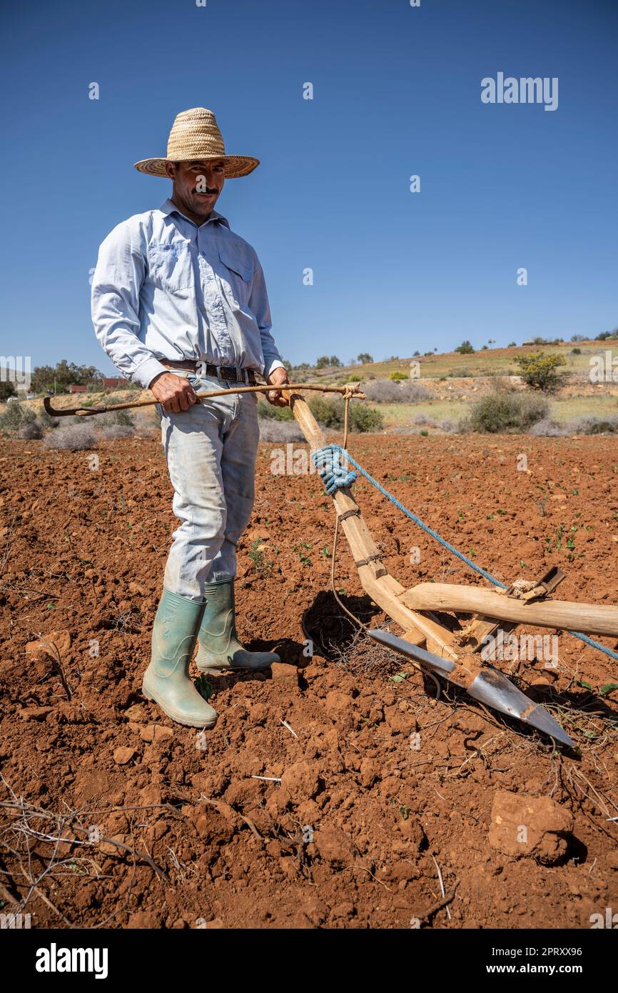 Traditional manual plough hi-res stock photography and images - Alamy