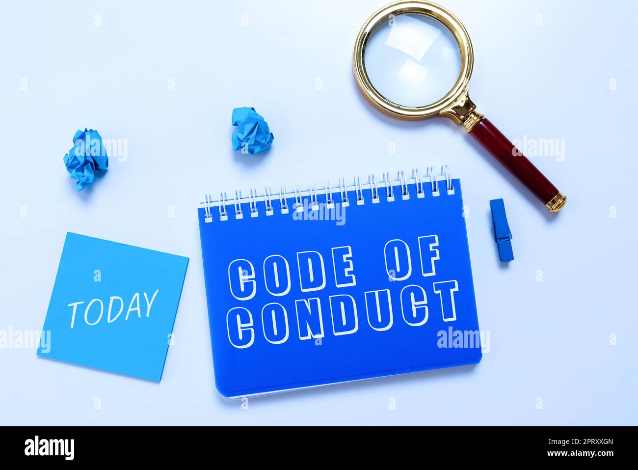 Conceptual caption Code Of Conduct, Business overview set of principles ...