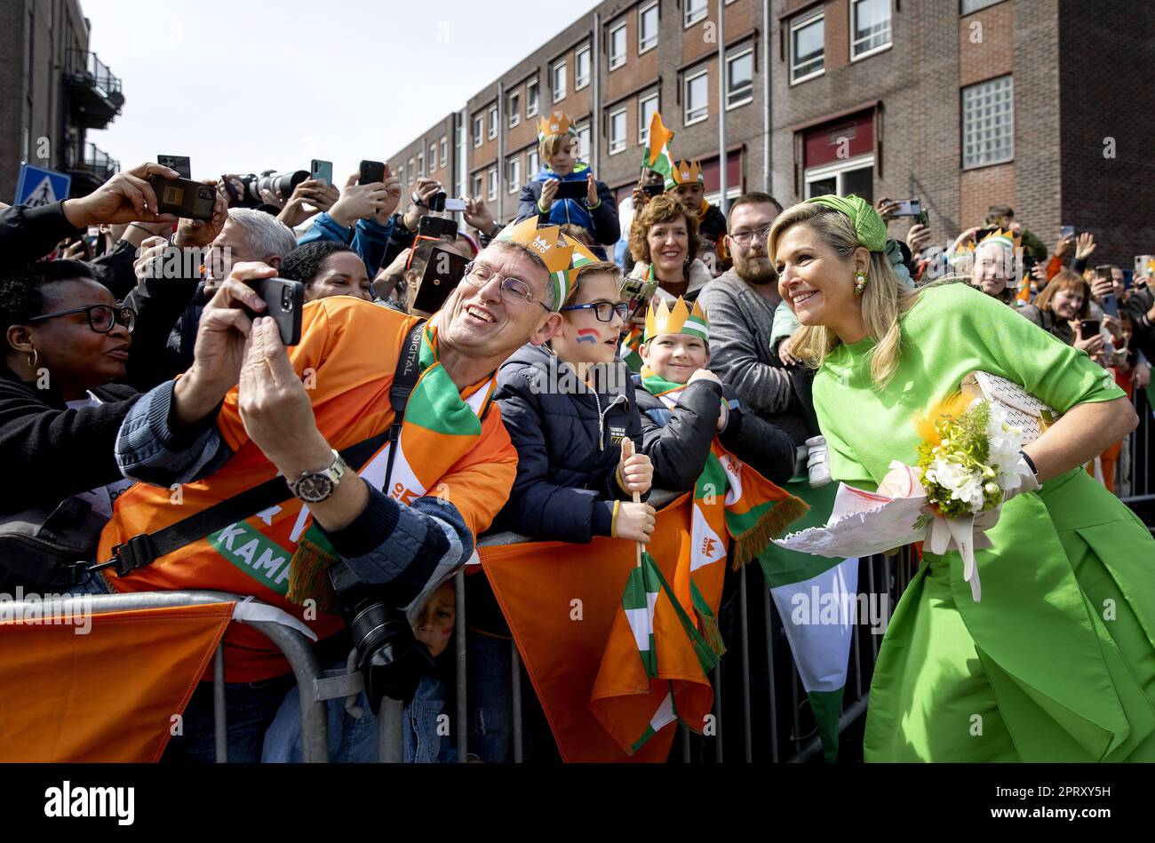 ROTTERDAM - 27/04/2023, Queen Maxima during King's Day in Rotterdam ...