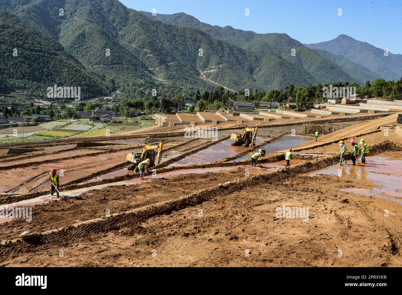 SICHUAN, CHINA - APRIL 27, 2023 - Villagers transform their drylands ...