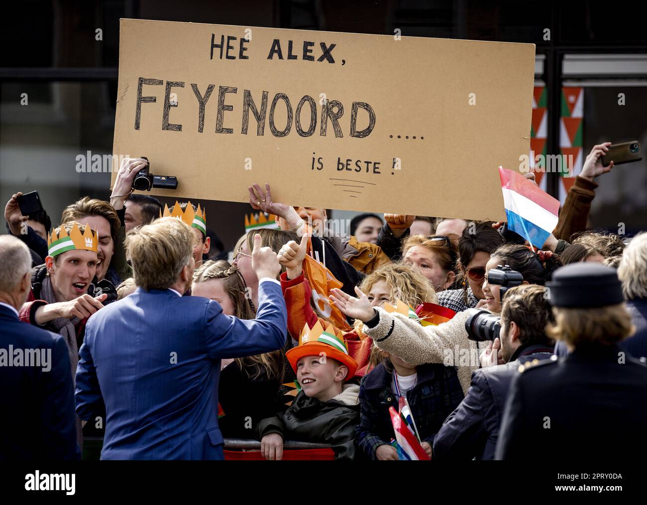 ROTTERDAM - King Willem-Alexander during the celebration of King's Day ...