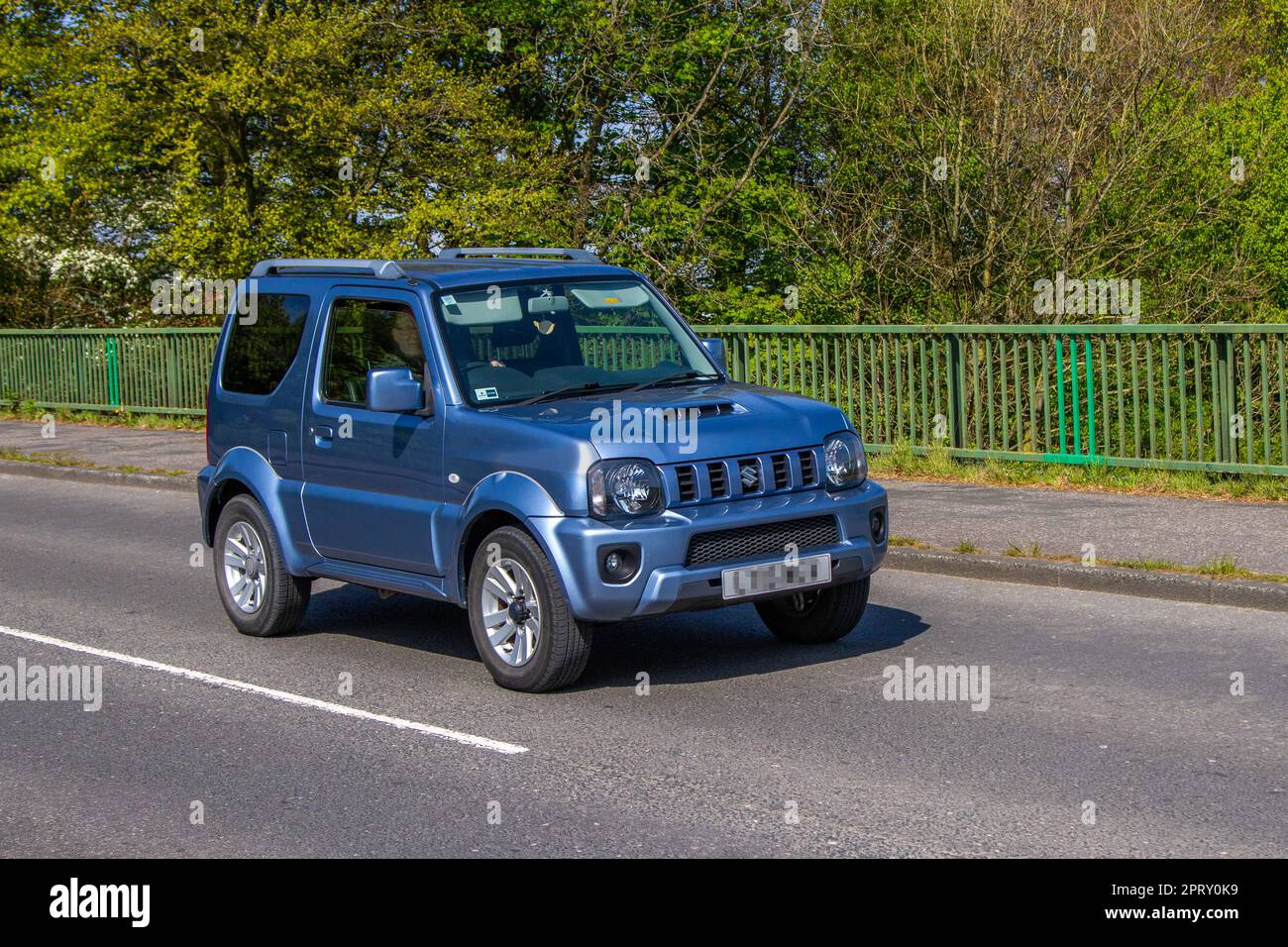 2013 suzuki jimny sz4 auto vvti auto blue car suv hi-res stock ...