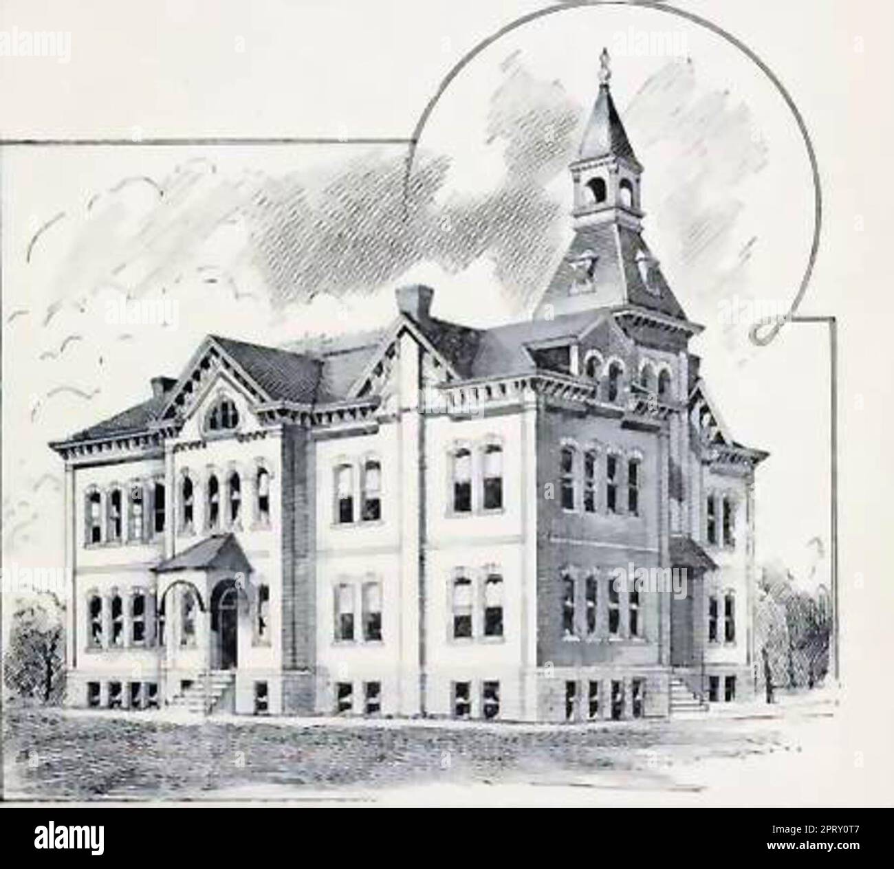 Brunswick school constructed in 1871. It served until the early 1930s ...