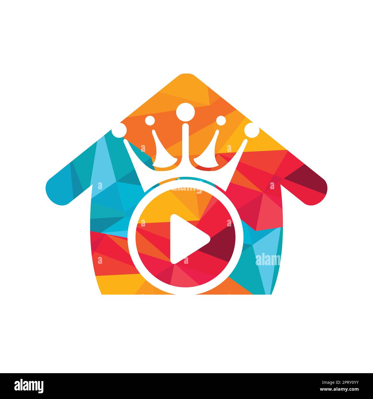 King Video vector logo design template. Royal film logo design vector ...