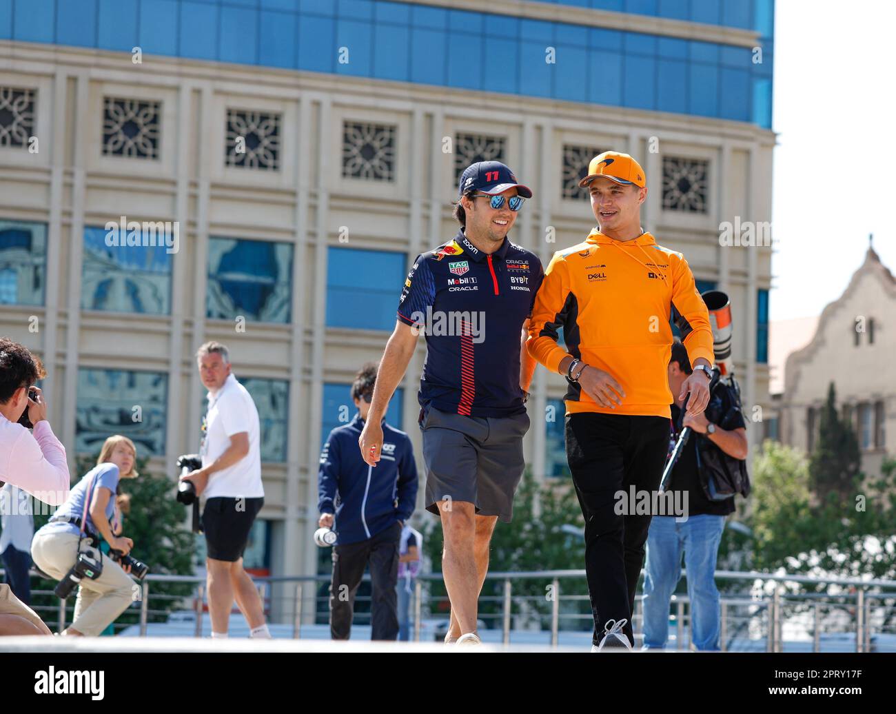 PEREZ Sergio (mex), Red Bull Racing RB19, portrait NORRIS Lando (gbr ...