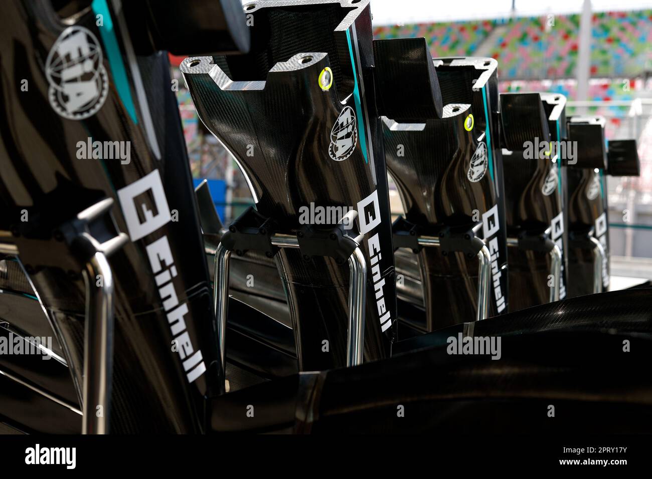 Mercedes AMG F1 Team W14, mechanical detail front wing aerodynamism ...