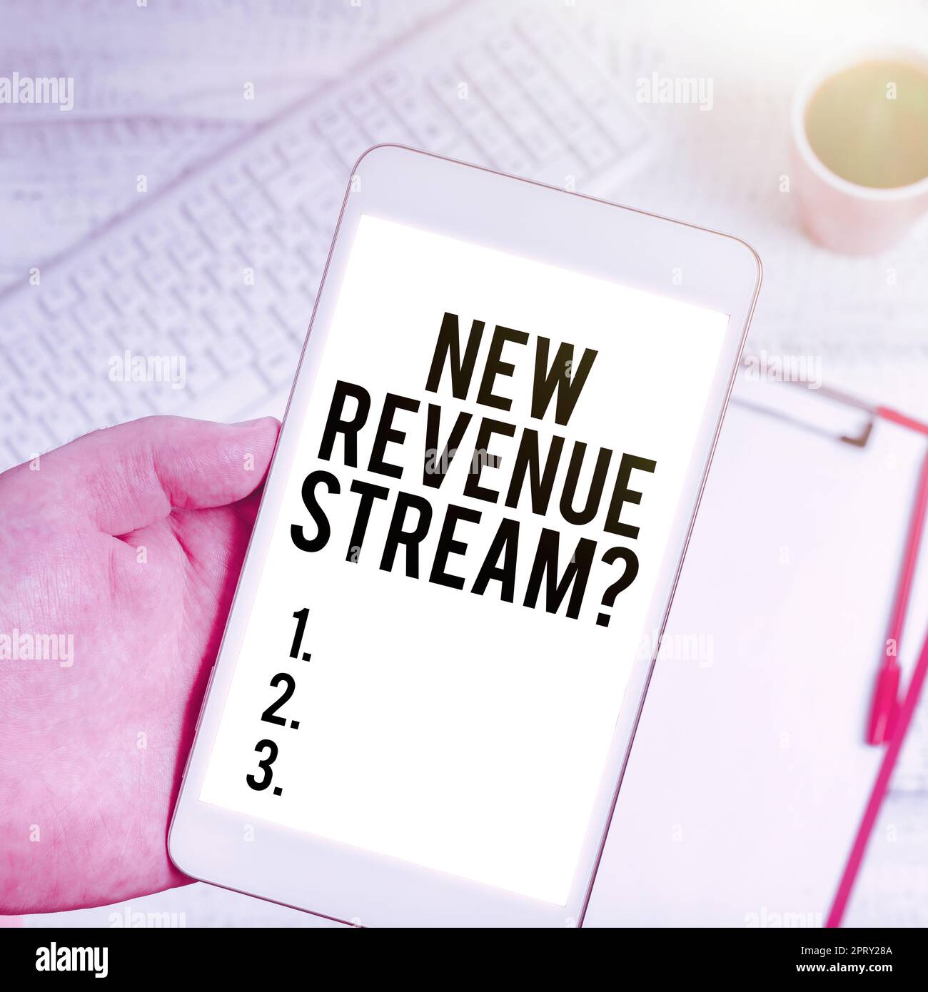 Conceptual caption New Revenue Stream Question, Word Written on ... Conceptual caption New Revenue Stream Question, Word Written on ...