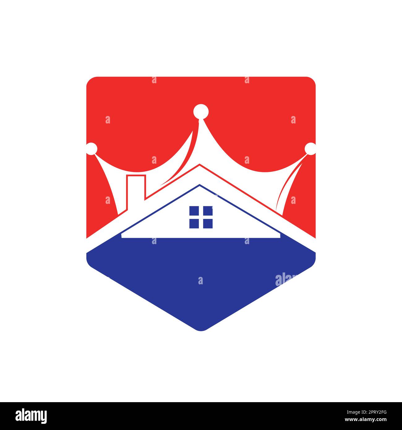 Home king vector logo design. Creative home and crown vector logo ...