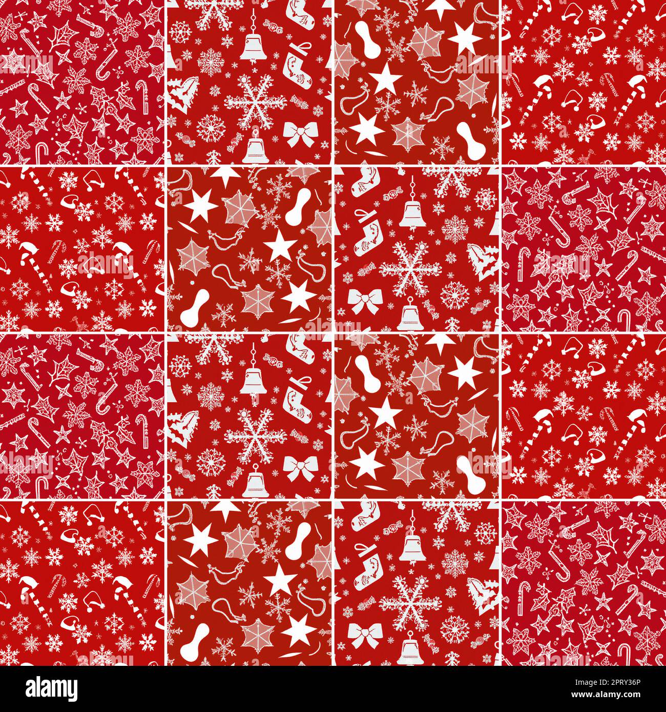 Illustration of a red Christmas background Stock Photo - Alamy