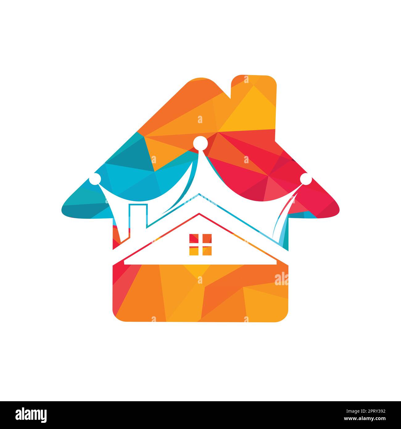 Home king vector logo design. Creative home and crown vector logo ...