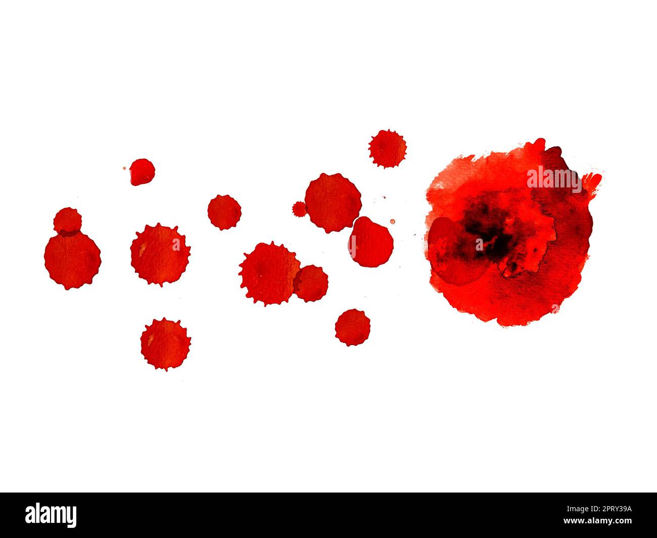 Abstract watercolor hand paint texture, isolated on white background ...