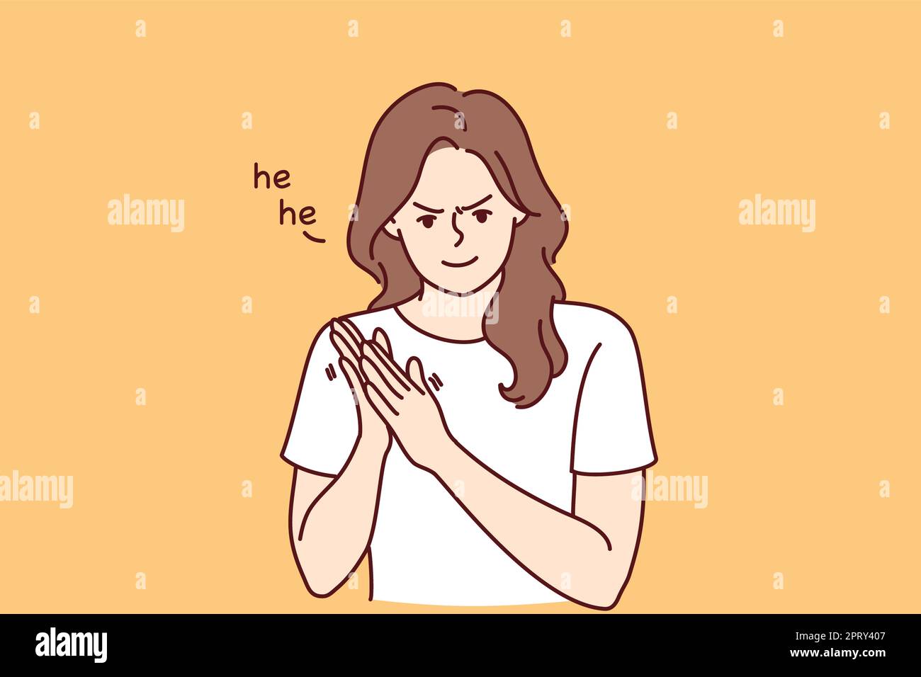 Mad young woman feeling suspicious thinking of revenge. Angry female ...