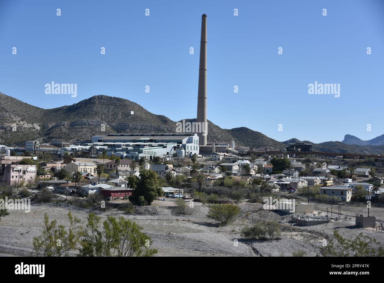 Hayden, AZ., U.S.A. February 24, 2018. Founded in 1909 by the Kennecott ...
