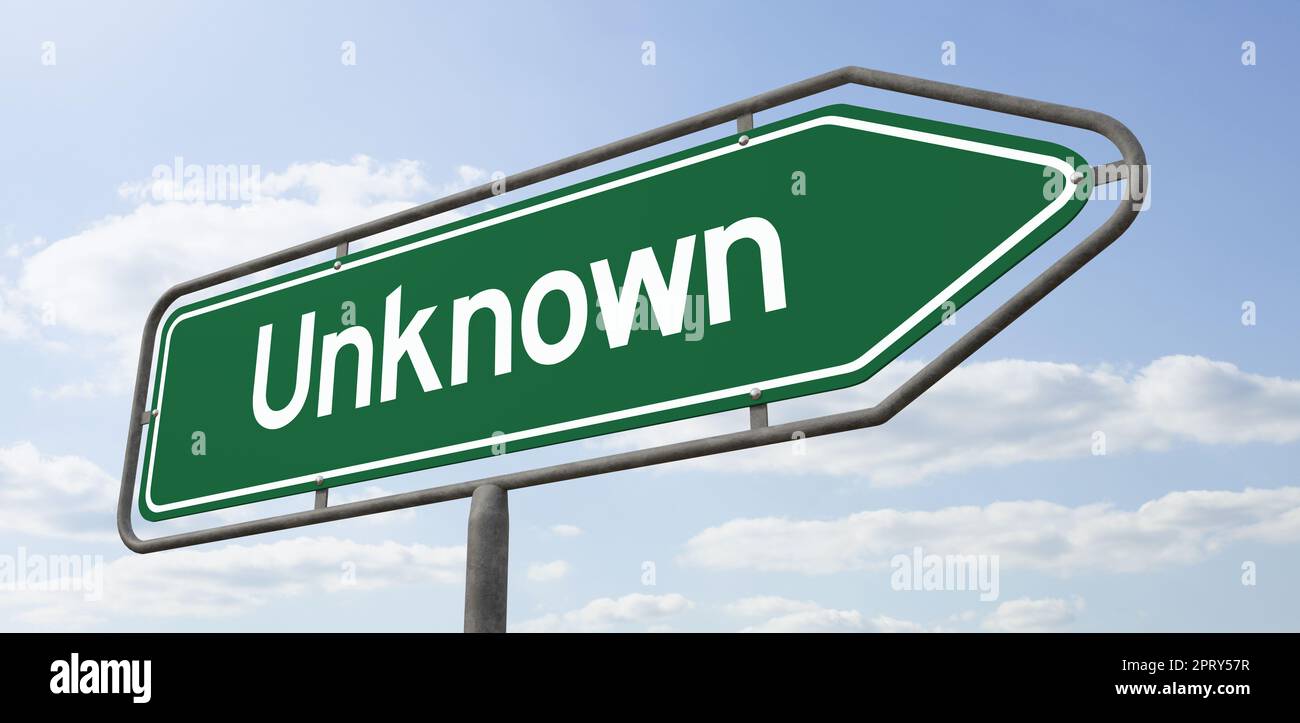 Arrow Signpost - Unknown - 3d rendering Stock Photo - Alamy