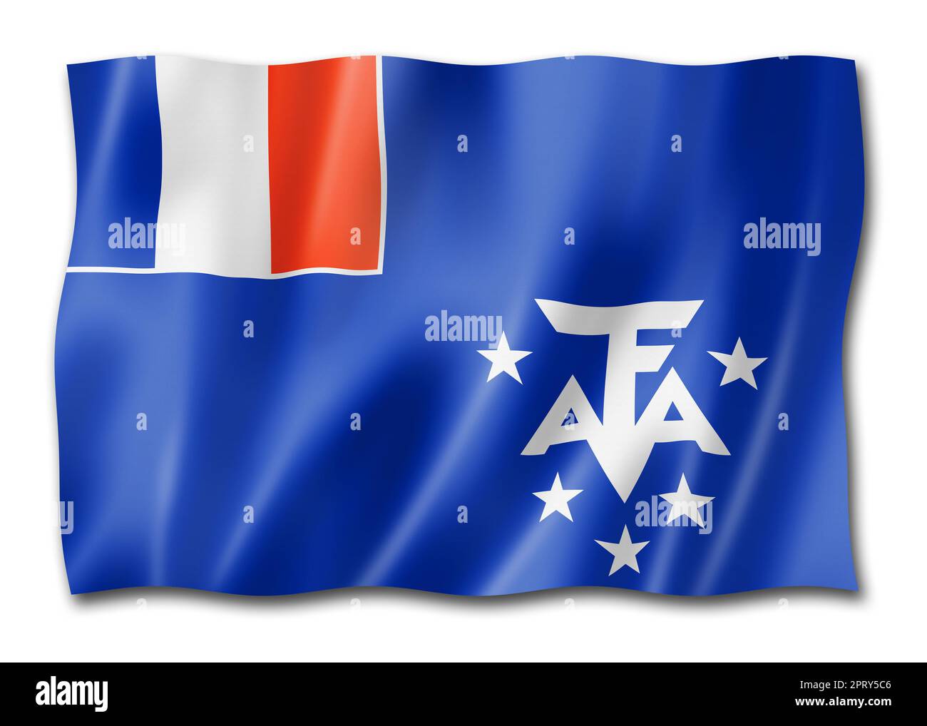 French Southern and Antarctic Lands flag, Overseas Territories of ...