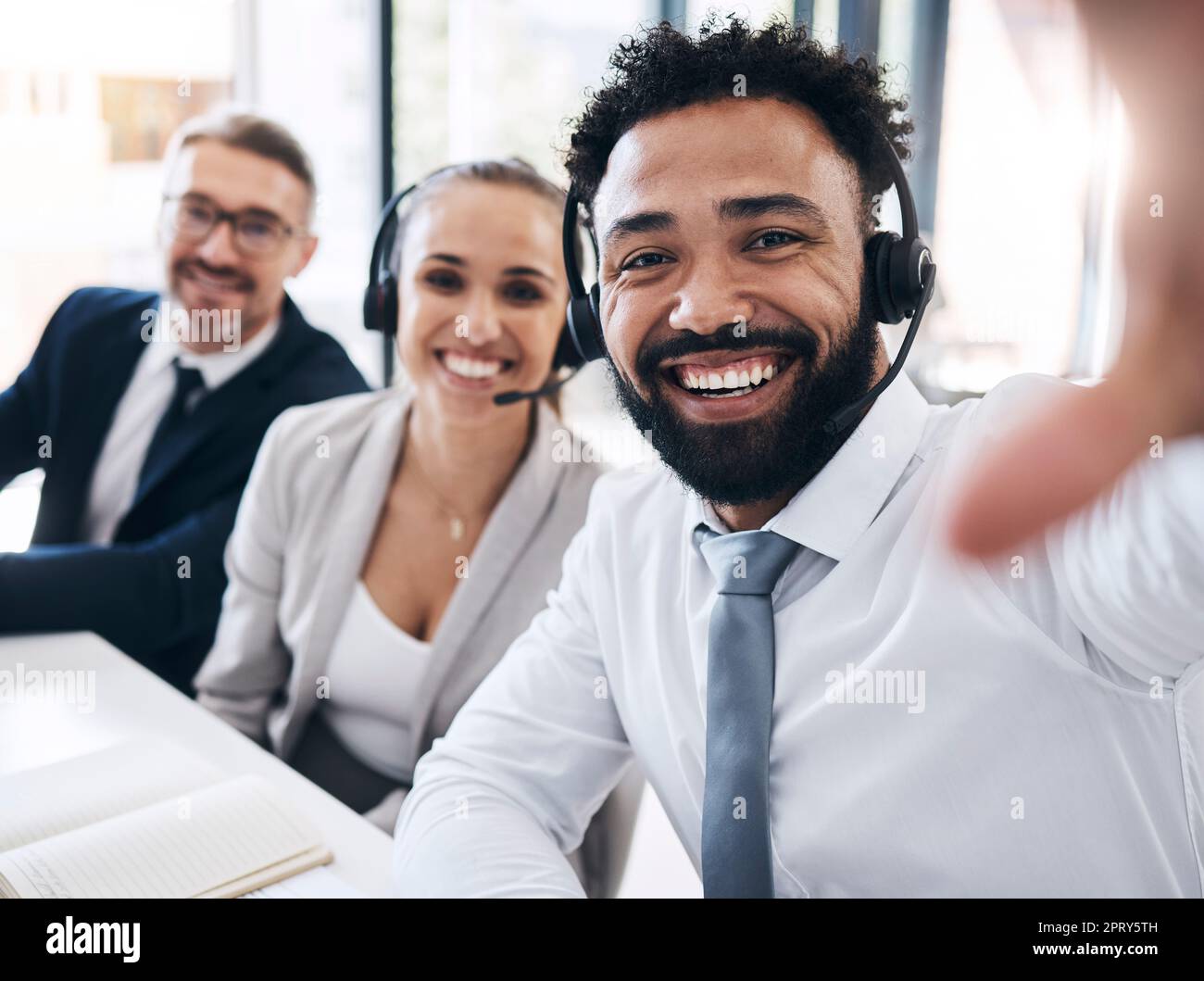 Happy Diverse Office Workers